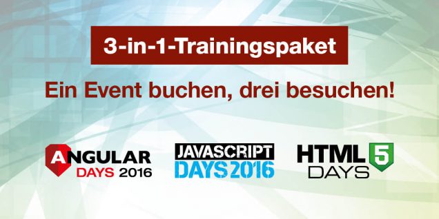3-in-1 Trainingsevent: JavaScript Days, Angular Days und HTML5 Days - Kostenlose-Javascripts.de
